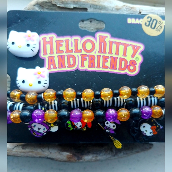 Sanrio | Accessories | Sanrio Neon Tuesday Beaded Bracelet Set Black ...